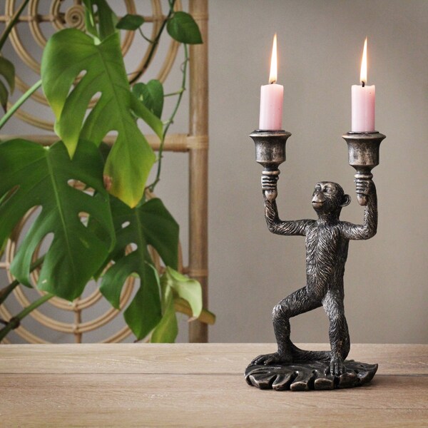 Monkey Butler Candle Holder - Etsy