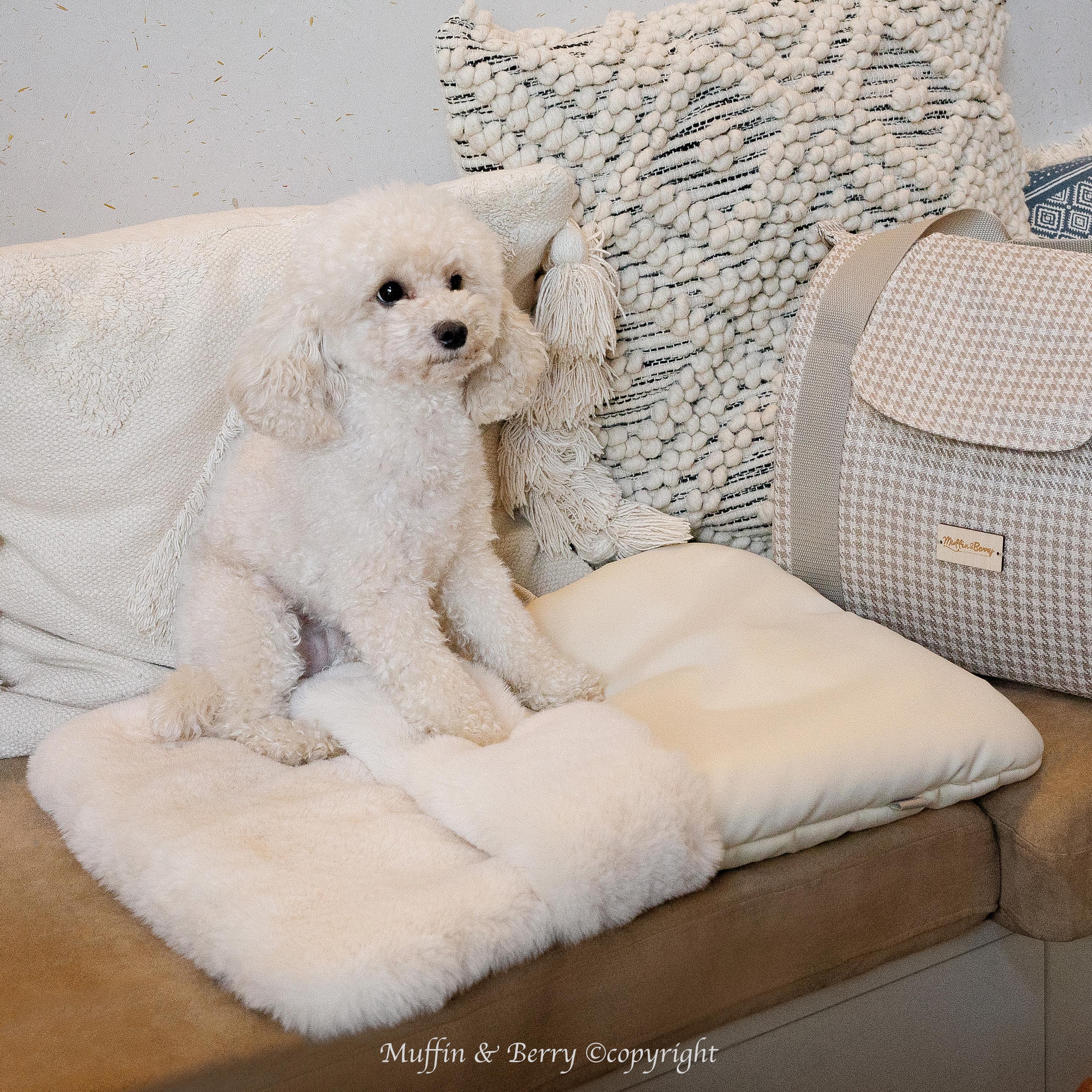 Luxury Faux-fur Snuggle Sack for Dogs ASPEN - Etsy