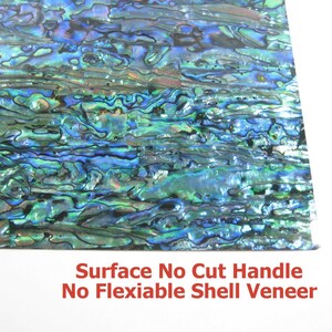 Blue Paua Shiny Painted Surface Flexible/flat Enhanced Double-sided ...