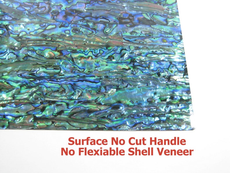 Blue Paua Shiny Painted Surface Flexible/flat Enhanced Double-sided ...