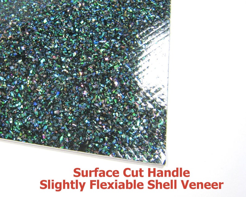 Sparkle Green Paua Shiny Painted Surface Flexible/flat Black - Etsy
