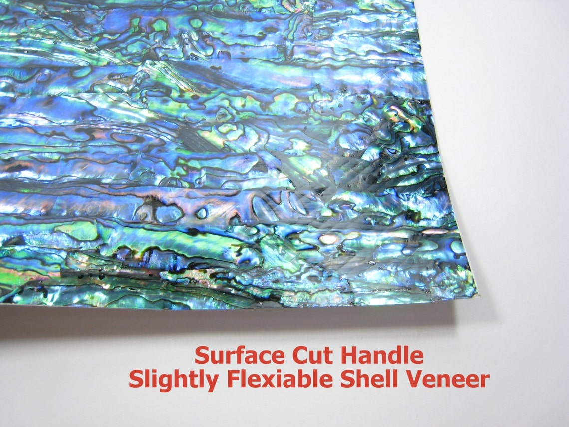 Blue Paua Shiny Painted Surface Flexible/flat Enhanced Double-sided ...