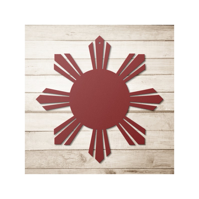 Philippine Sun Metal Wall Decor Sign - Etsy