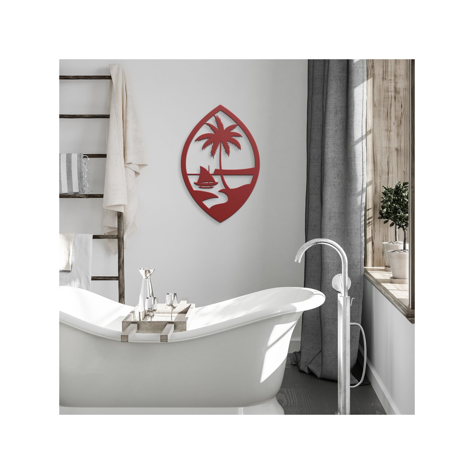 Guam Seal Metal Wall Decor Sign - Etsy