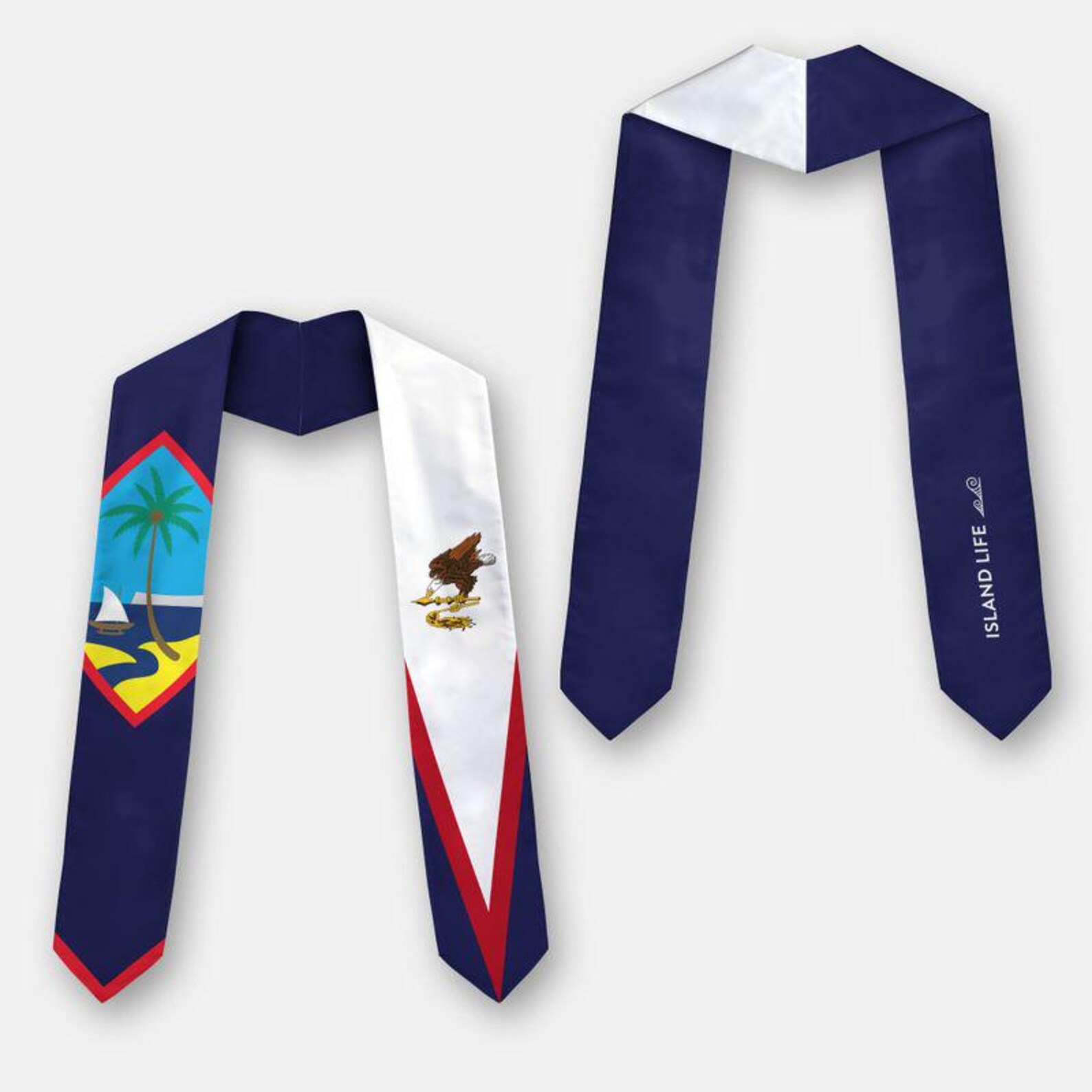 Guam American Samoa Graduation Stole Sash - Etsy