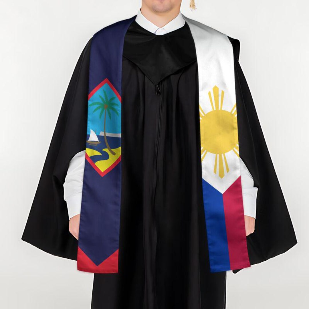 Guam Philippines Graduation Stole Sash - Etsy