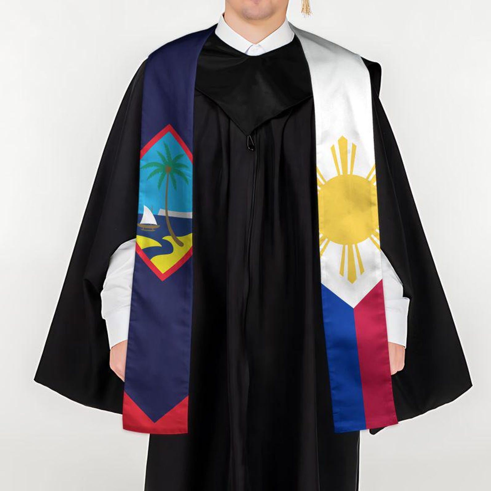 Guam Philippines Graduation Stole Sash - Etsy