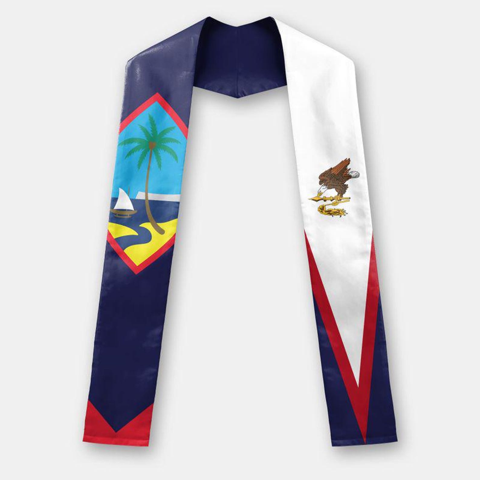 Guam American Samoa Graduation Stole Sash - Etsy
