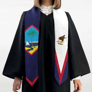 Guam American Samoa Graduation Stole Sash - Etsy