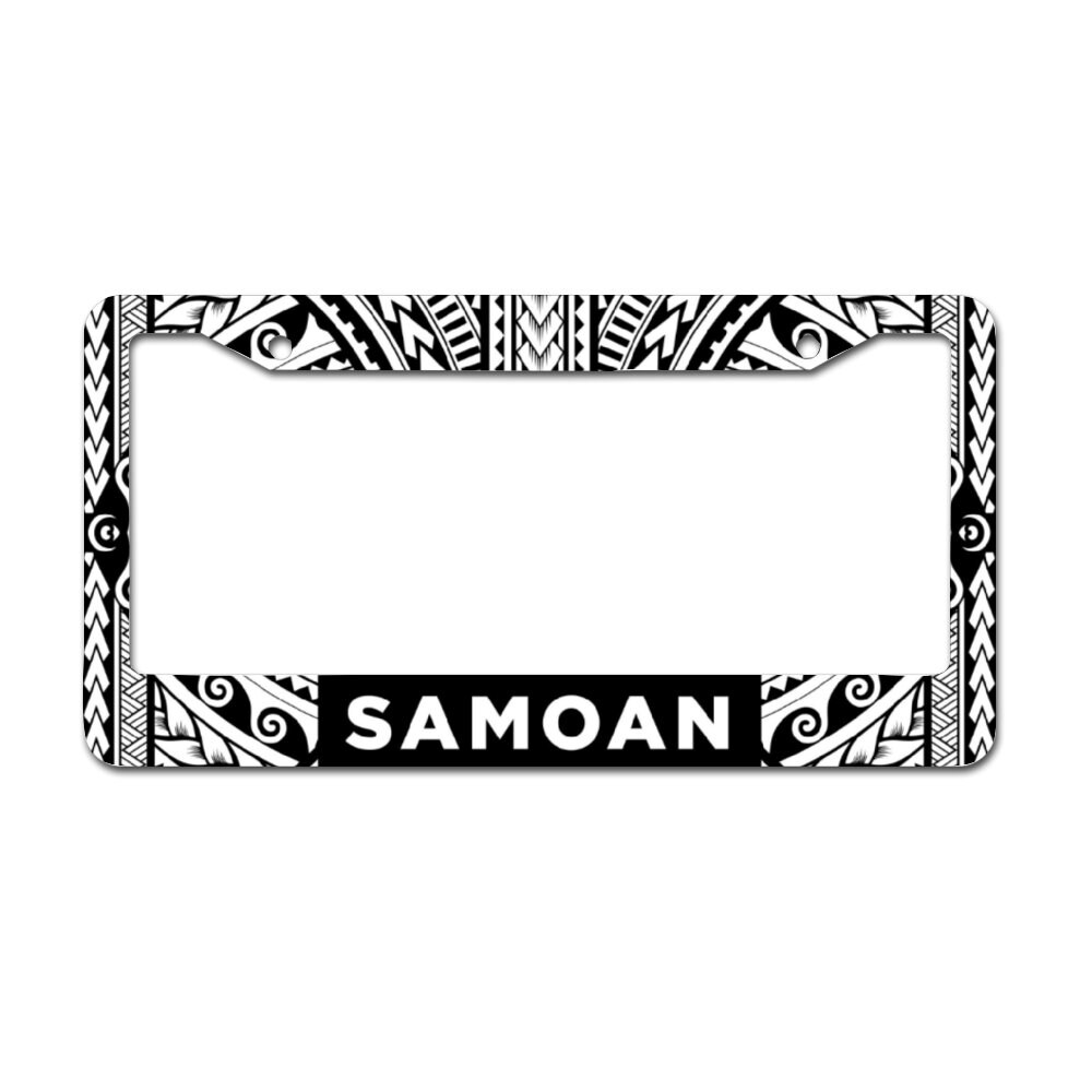 Samoan Tribal Black Aluminum License Plate Frame - Etsy
