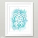 Guam Tribal Turtle Print, Guam Watercolor Turtle Tribal Wall Art ...