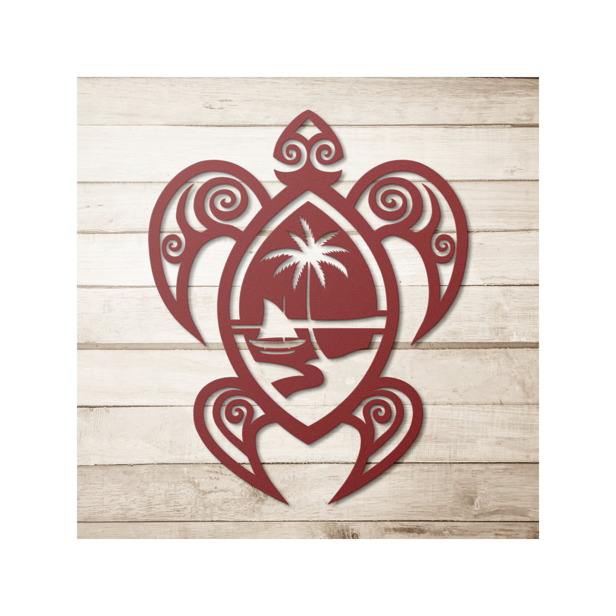 Guam Turtle Metal Wall Decor Sign - Etsy