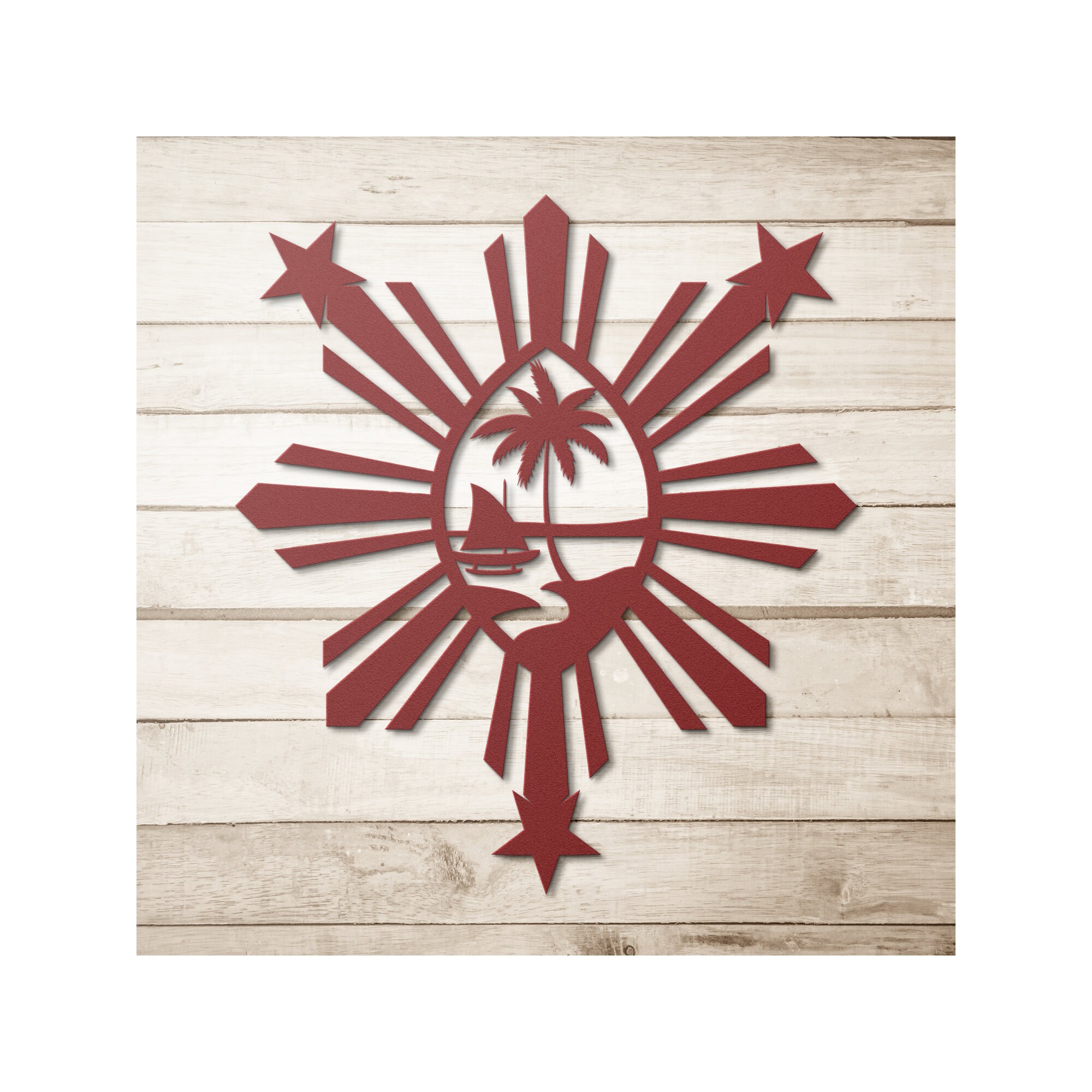 Guam Philippines Metal Wall Decor Sign - Etsy