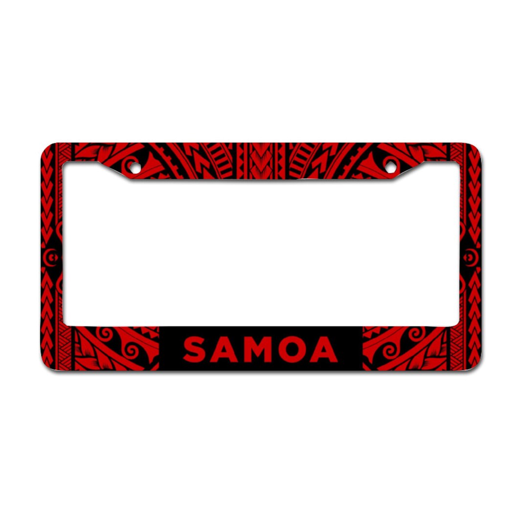 Samoa Tribal Red Aluminum License Plate Frame - Etsy