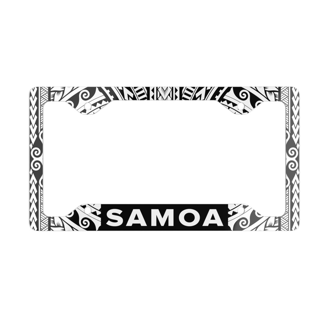 Samoa Island Tribal Polynesia Metal License Plate Frame - Etsy