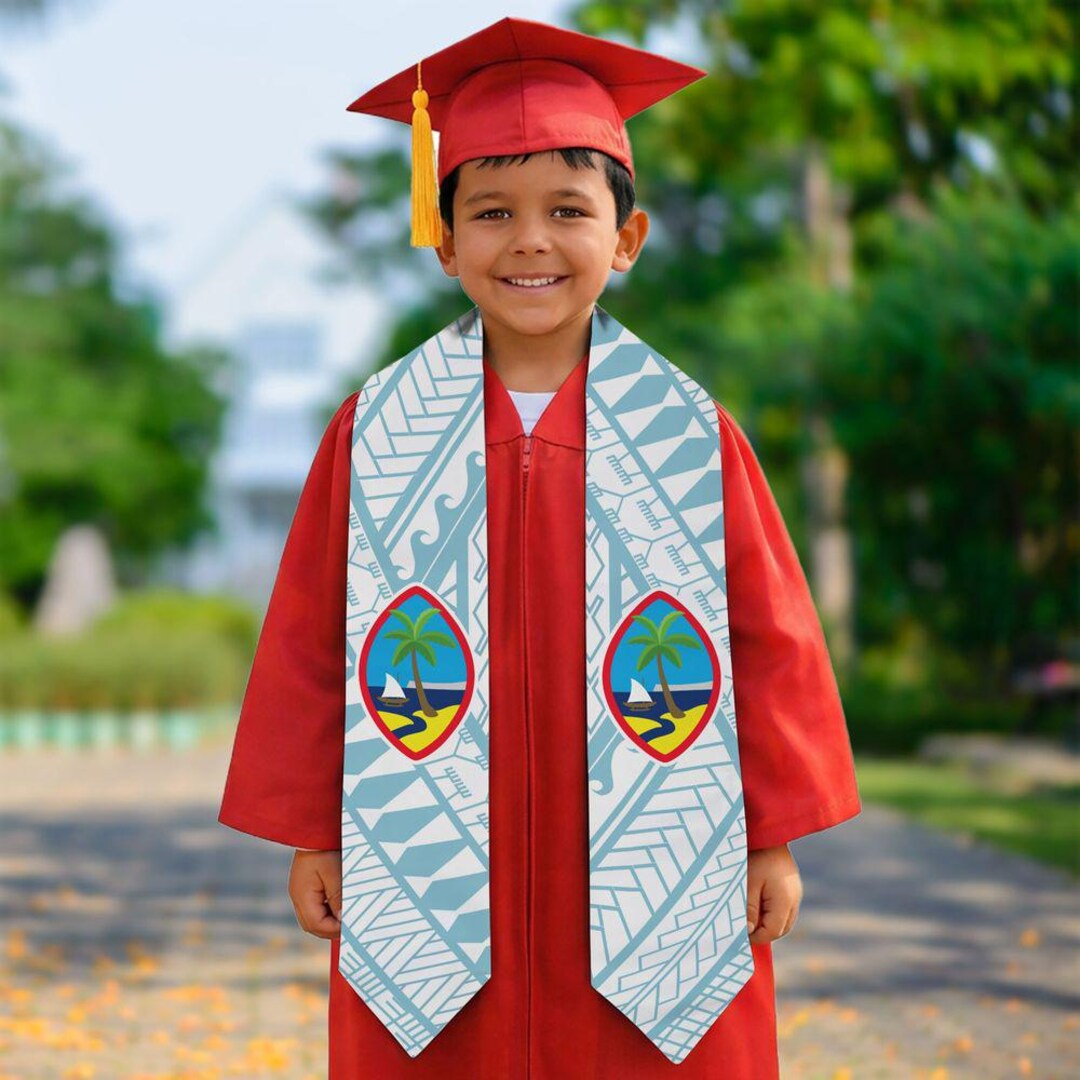 Kids Guahan Tribal Light Blue Graduation Stole Sash - Etsy
