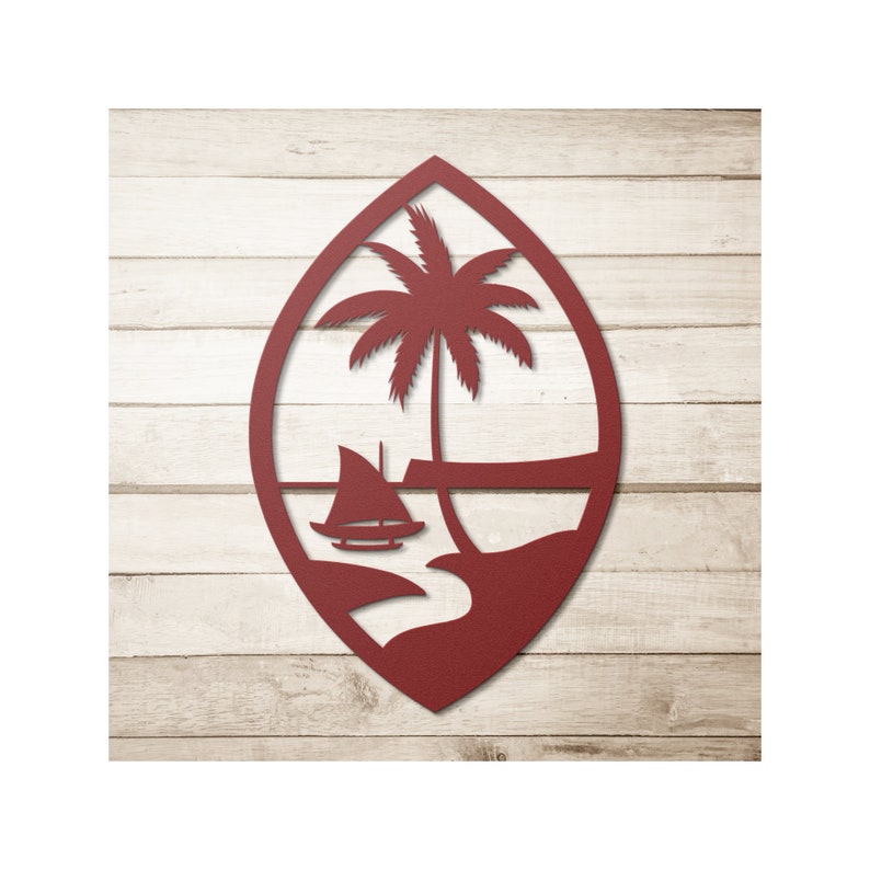 Guam Seal Metal Wall Decor Sign - Etsy