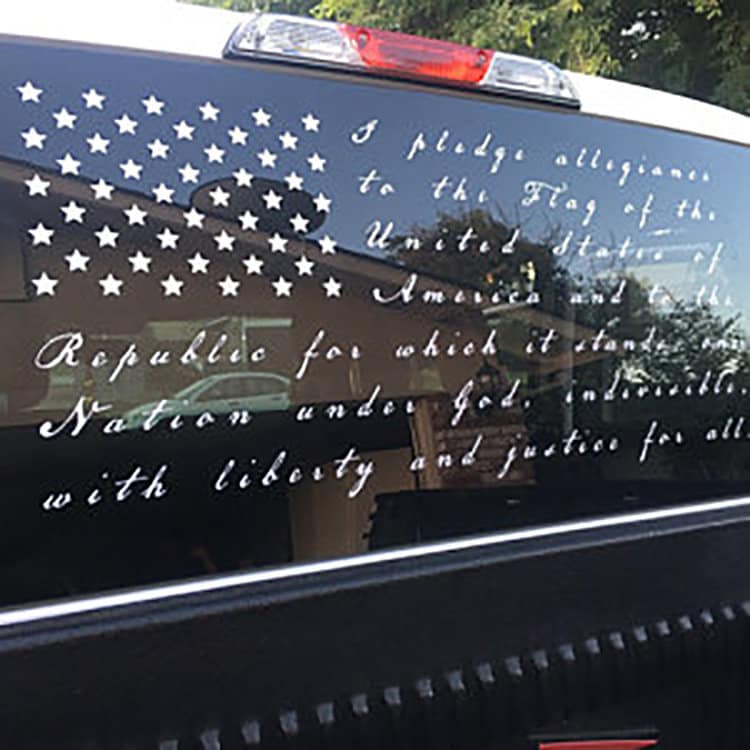 American Flag Pledge of Allegiance Pledge Sticker Flag - Etsy