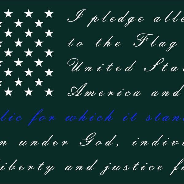 Pledge of Allegiance - Etsy