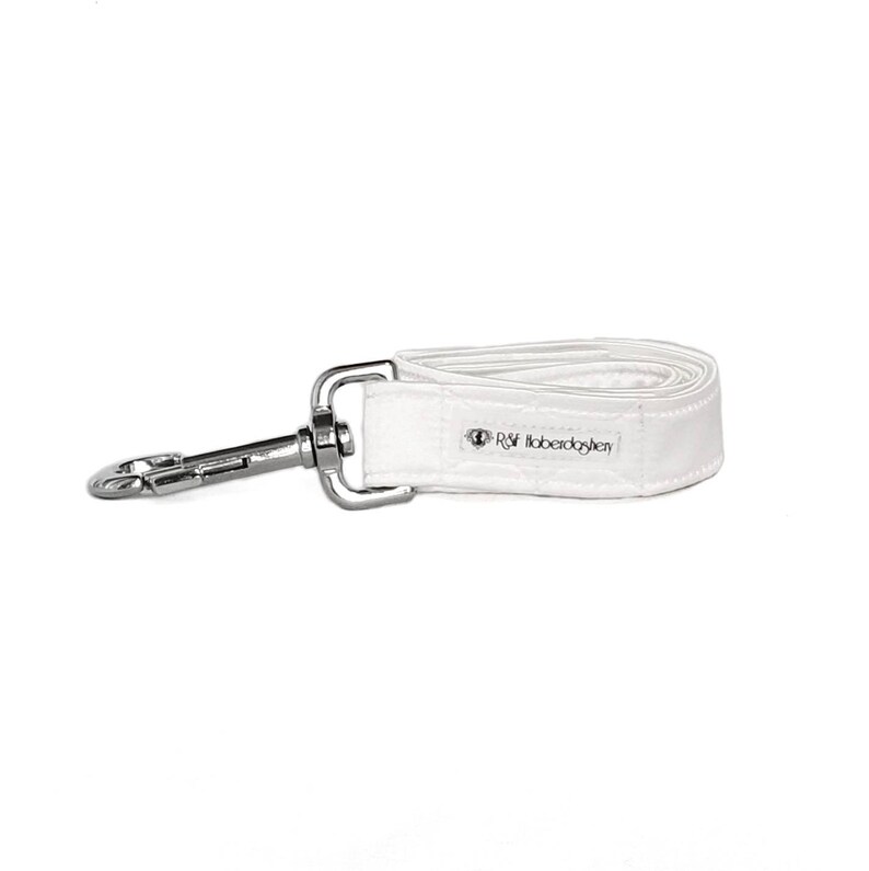 White Satin Dog Leash Wedding/ Classic White Dog Lead/ Dog - Etsy