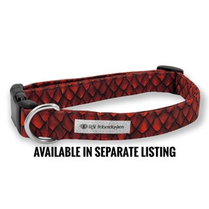 Dragon Scales Cat Collar/ Crimson and Fire Cryptids Collar for Cats ...