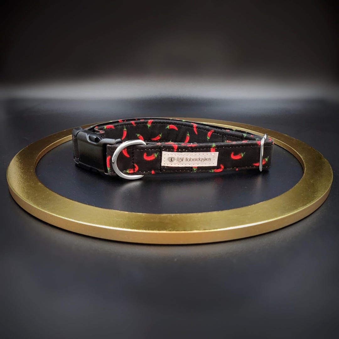 Red Chili Peppers Adjustable Dog Collar - Etsy
