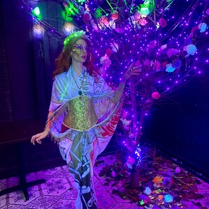 Absinthe Bat Wing Corset Romantic Burlesque Goddess Erte - Etsy