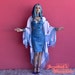 Evil Eye Duster, Occult Fringe Robe, Fortune Teller Priestess Costume ...