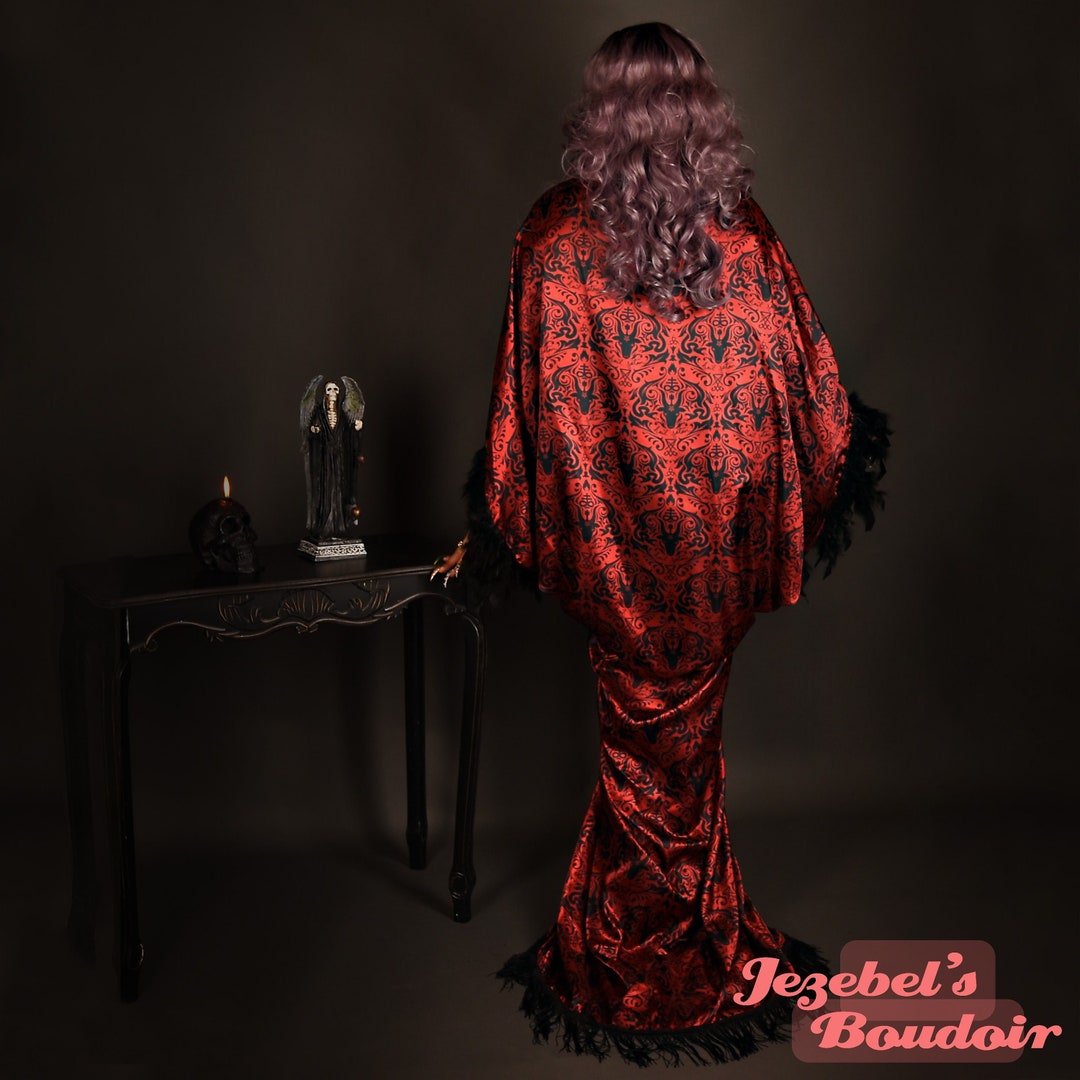 Bat Wing Gothic Costume Feather Fringe WGT Satanic Ritual - Etsy