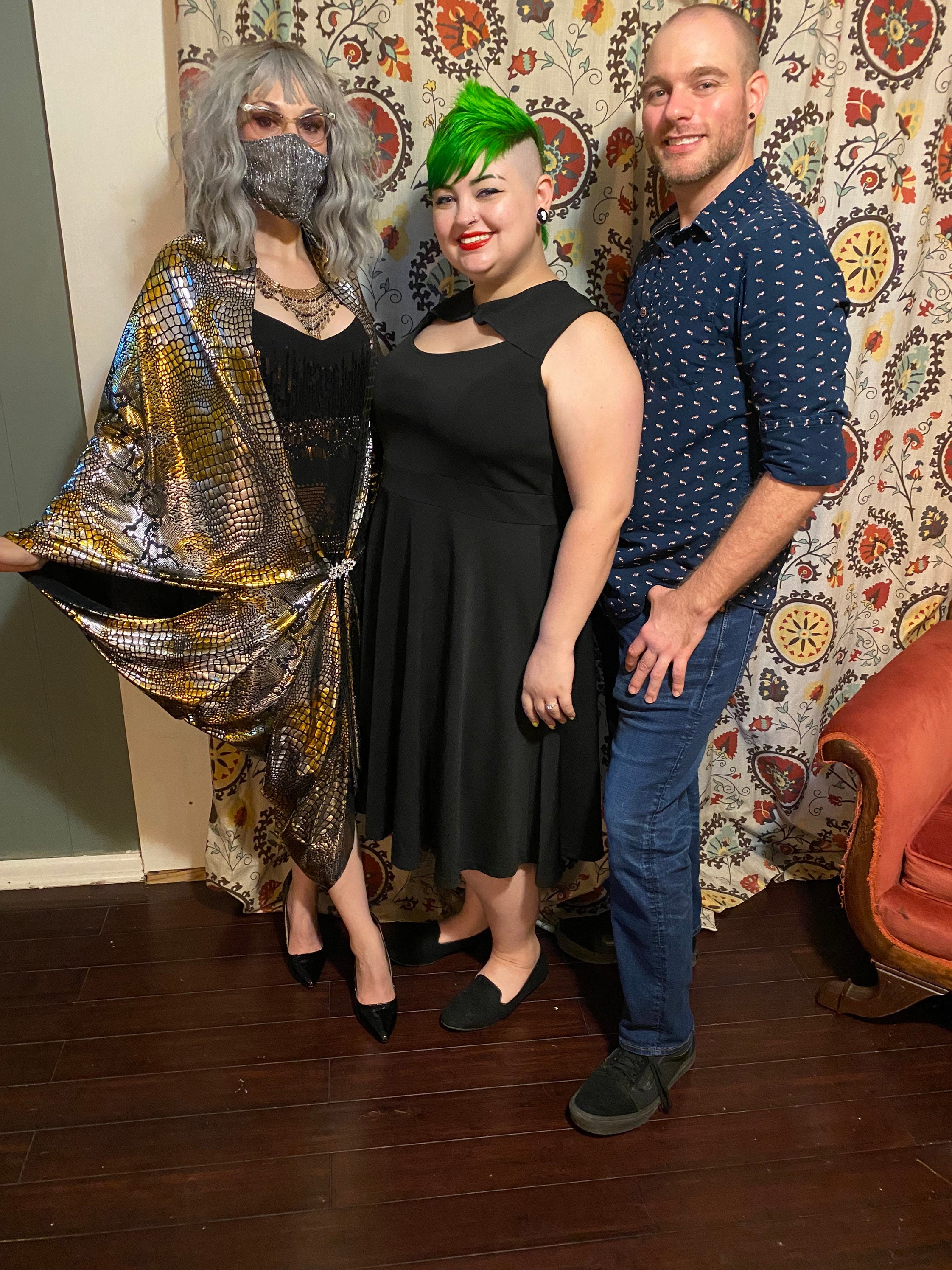 Gold Snake Dressing Gown Oracle Burlesque Belly Dance Cover Witch ...