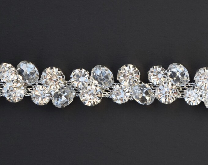 Rhinestone Trim by the Yard-wholesale Bridal Trim-thin Crystal ...