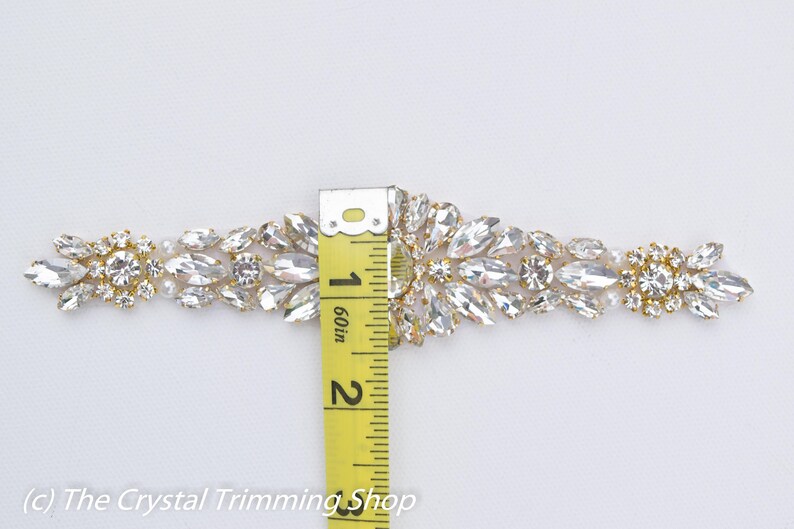 7 Small Crystal Rose Gold Rhinestone Applique DIY Baby - Etsy