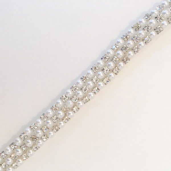 Rhinestone Trim by the Yard - Etsy