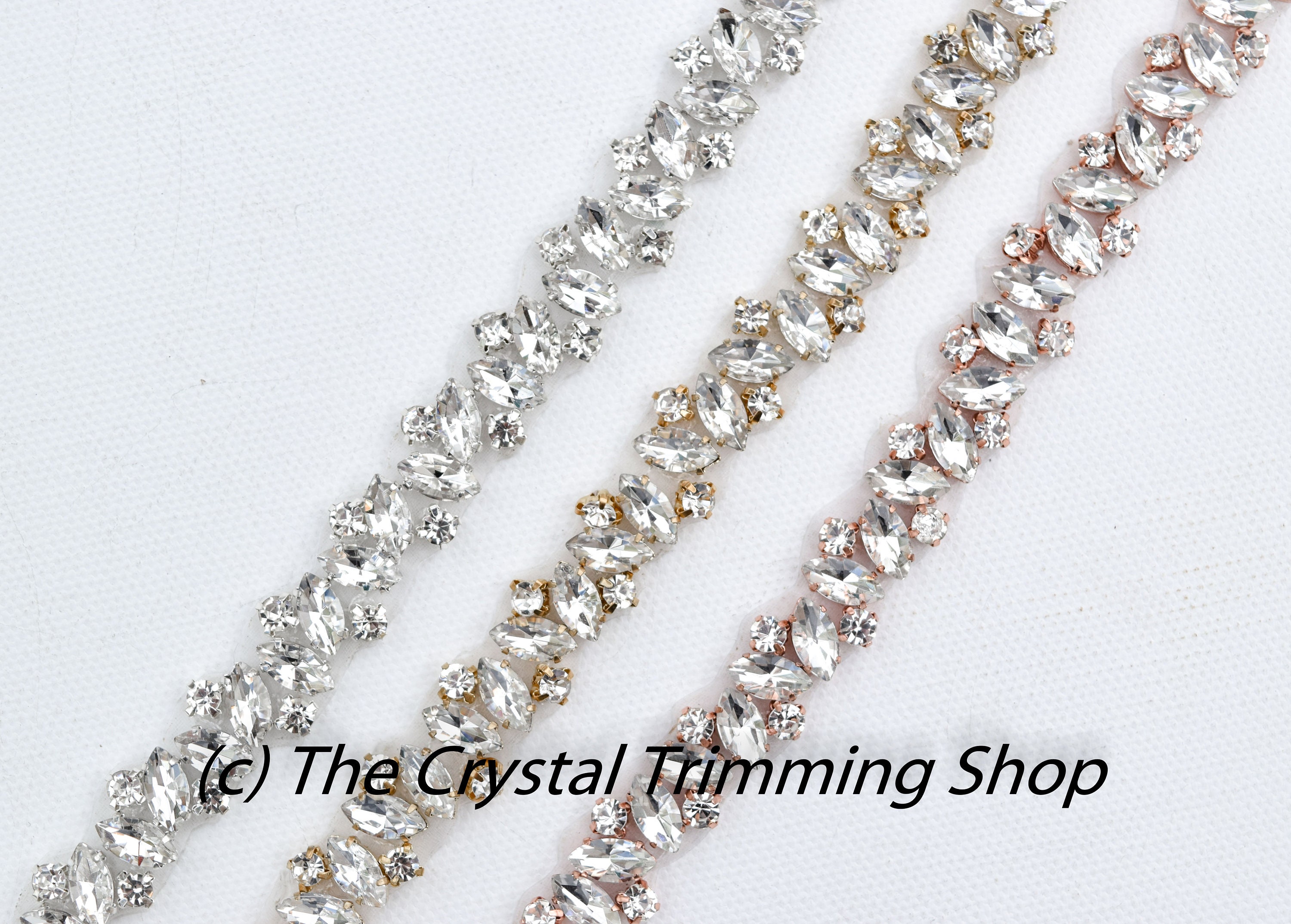 Rhinestone Trim by the Yard Wholesale Bridal Trim-bridal - Etsy