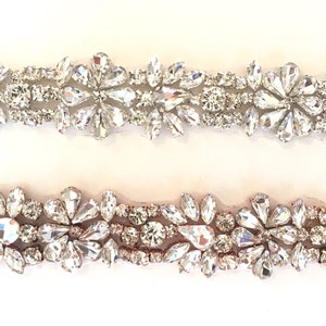 Crystal Rhinestone Trim by the Yard-wholesale Rose Gold Bridal Trim ...