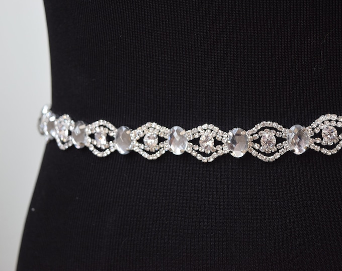 Opal Leaf Rhinestone Trim by the Yard Bridal Applique - Etsy