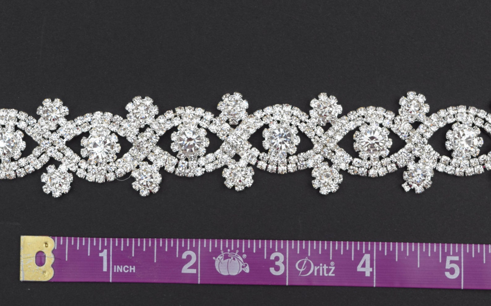 Crystal Rhinestone Trim by the Yard - Wholesale Bridal Trim ...