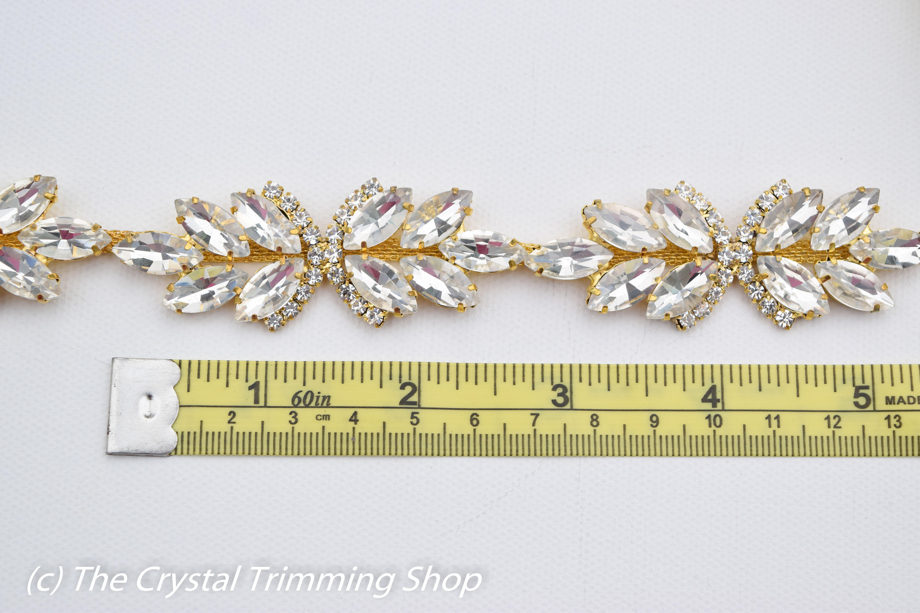 Gold Crystal Rhinestone Trim by the Yard Wholesale Bridal - Etsy