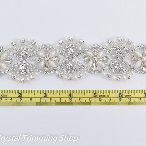 Crystal Rhinestone and Pearl Trim by the Yard -wholesale Bridal Trim ...
