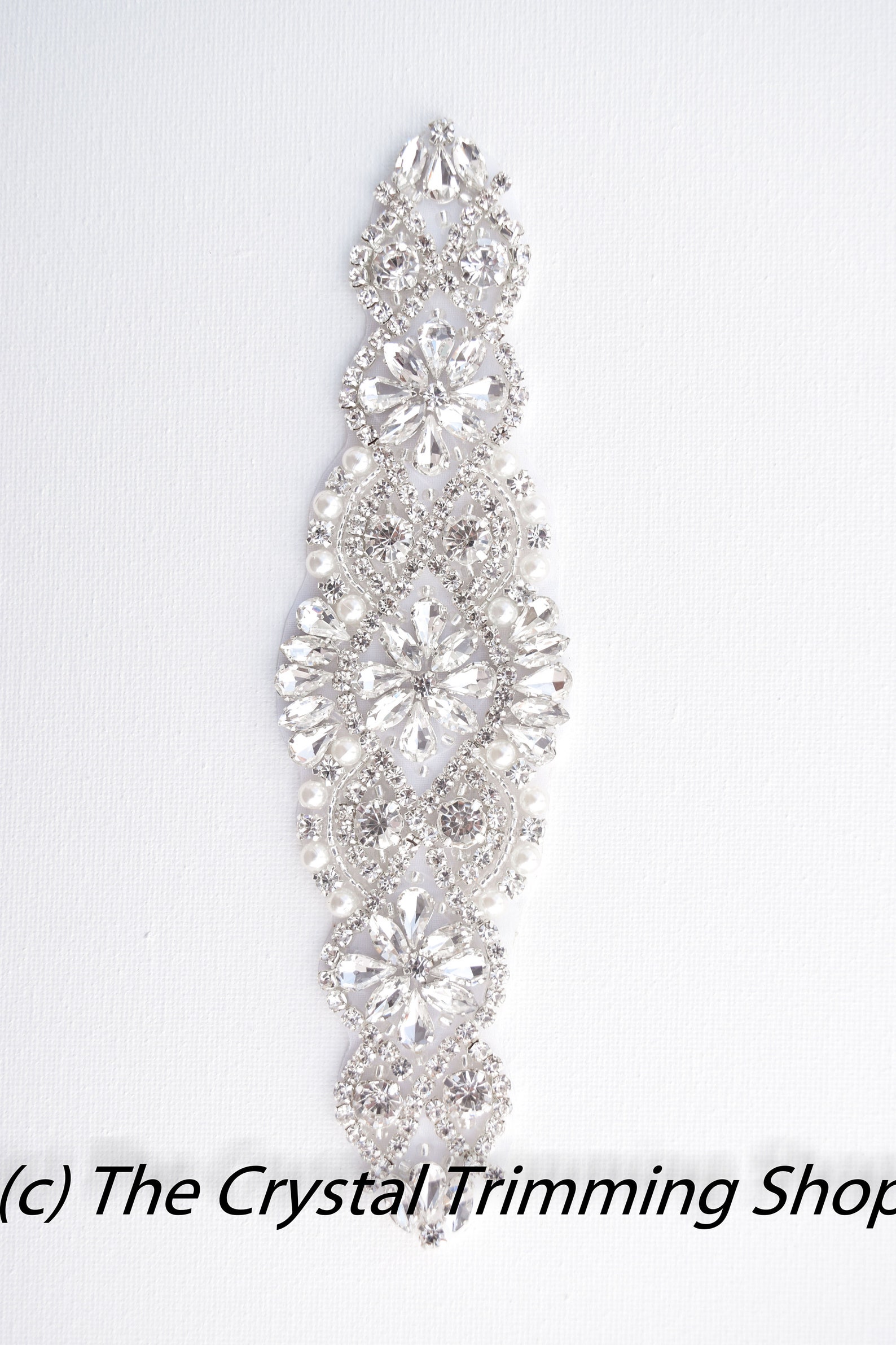 Crystal Rhinestone Applique Wholesale Bridal Trim Bridal | Etsy
