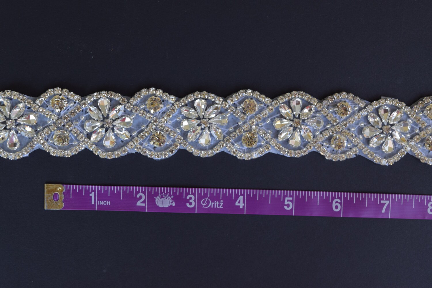 Crystal Rhinestone Trimming by the Yard Crystal Rhinestone - Etsy