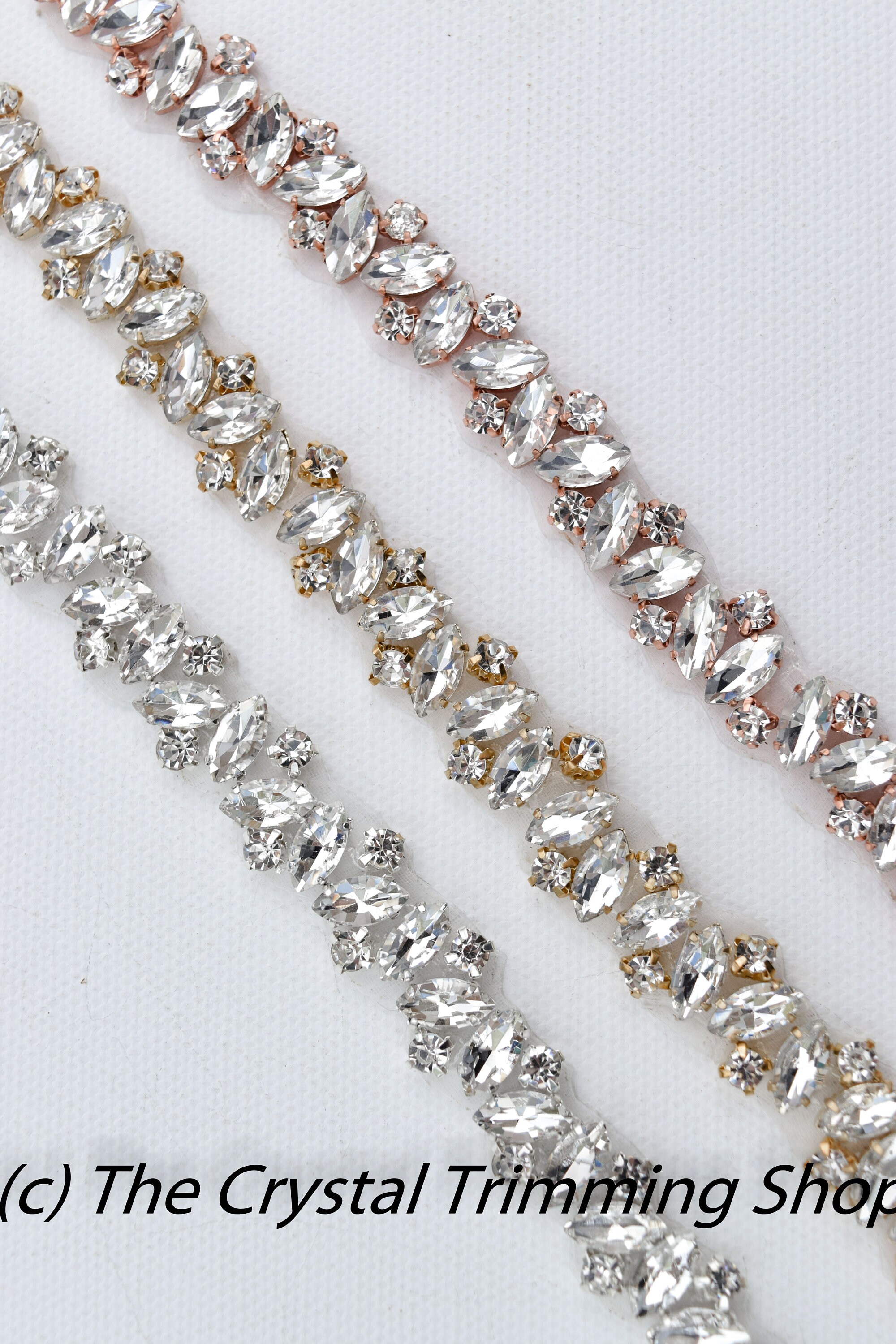 Rhinestone Trim by the Yard Wholesale Bridal Trim-bridal - Etsy