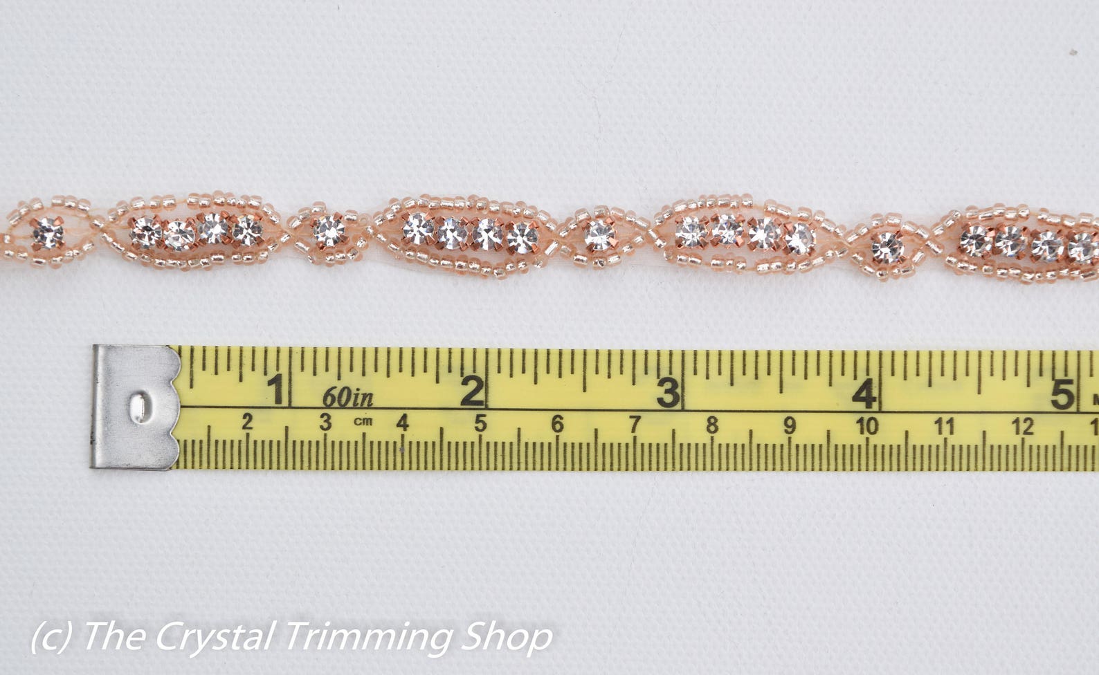 Rose Gold Rhinestone Trim by the Yard-Wholesale Bridal Trim | Etsy