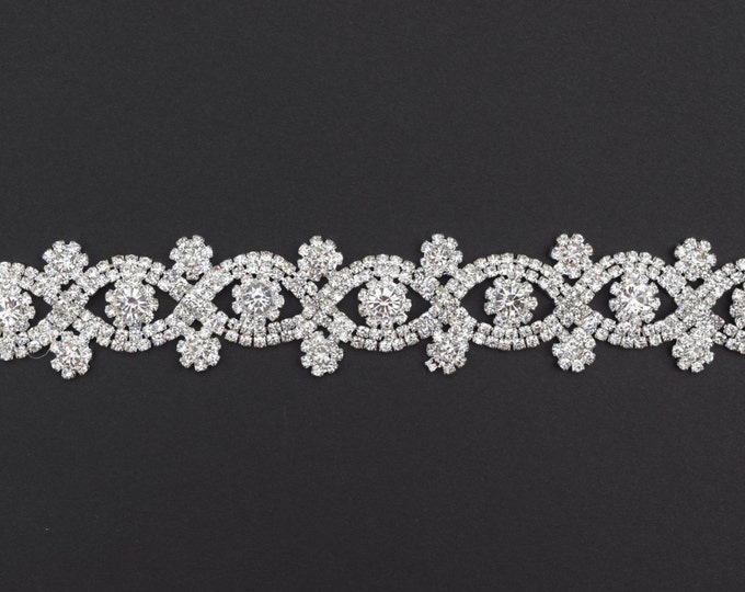 Crystal Rhinestone Trim by the Yard Wholesale Bridal Trim | Etsy