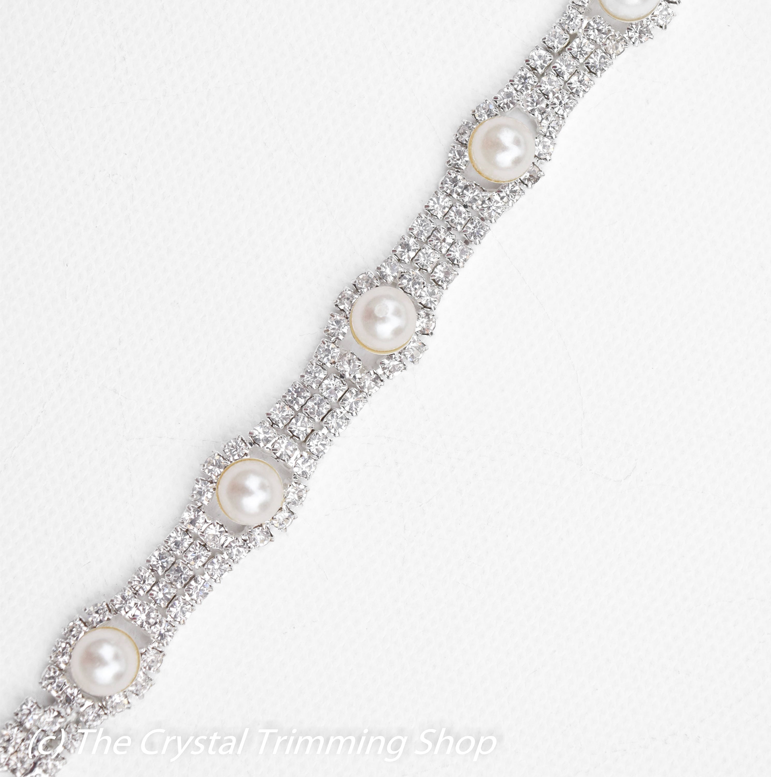 Crystal Pearl Rhinestone Trim by the Yard Wholesale Bridal - Etsy