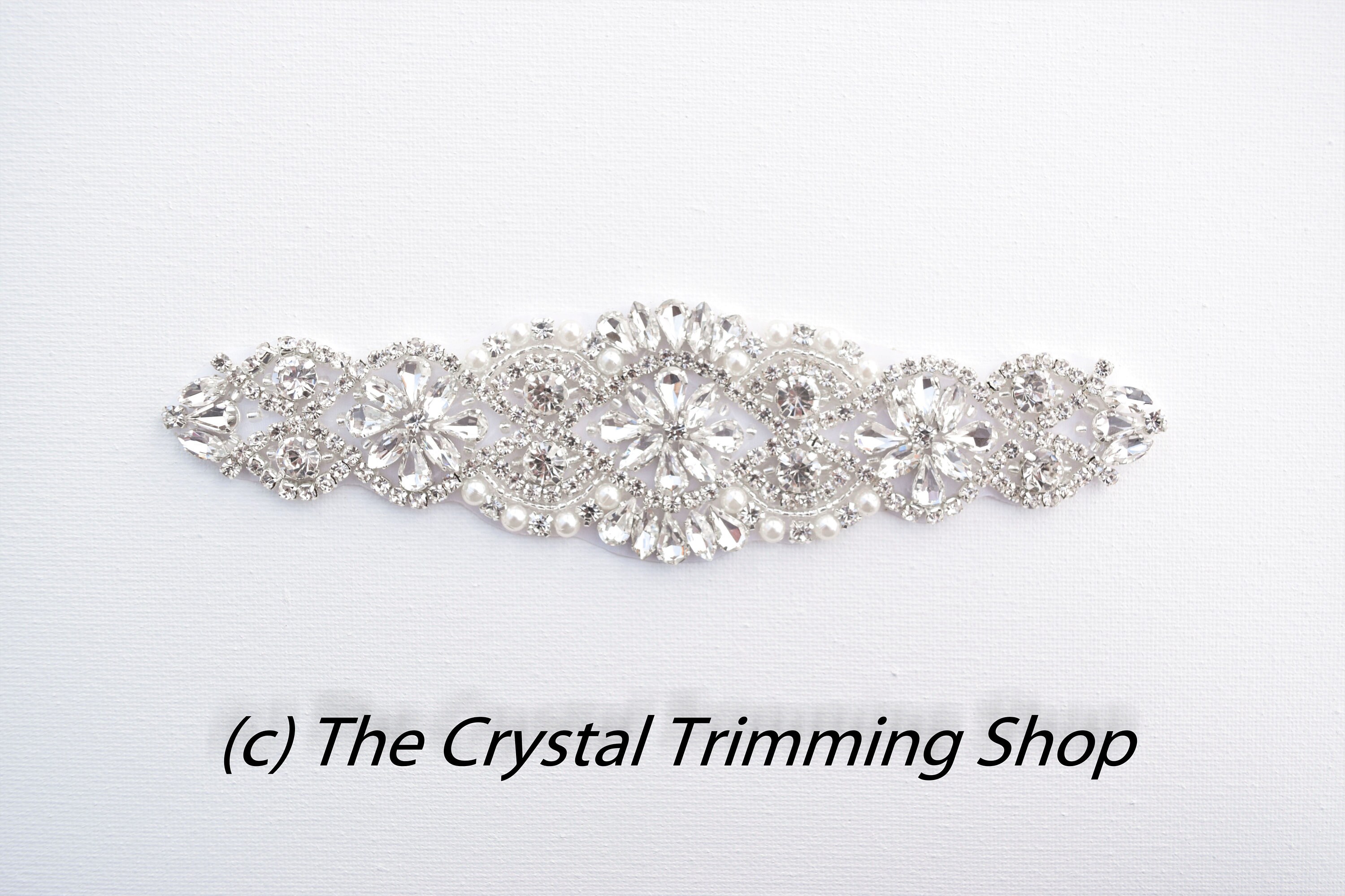 Crystal Rhinestone Applique Wholesale Bridal Trim Bridal - Etsy