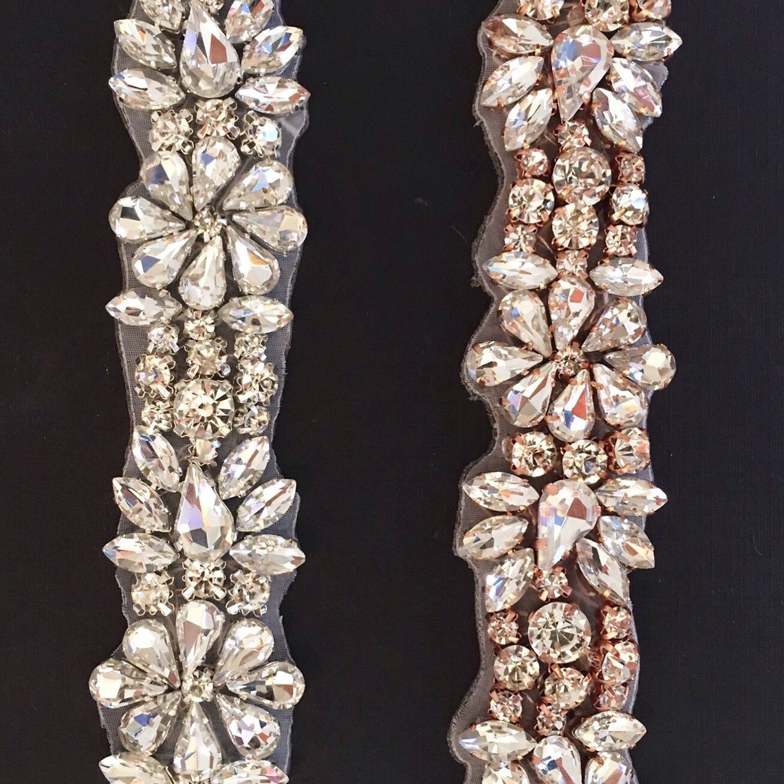Crystal Rhinestone Trim by the Yard-wholesale Rose Gold Bridal - Etsy