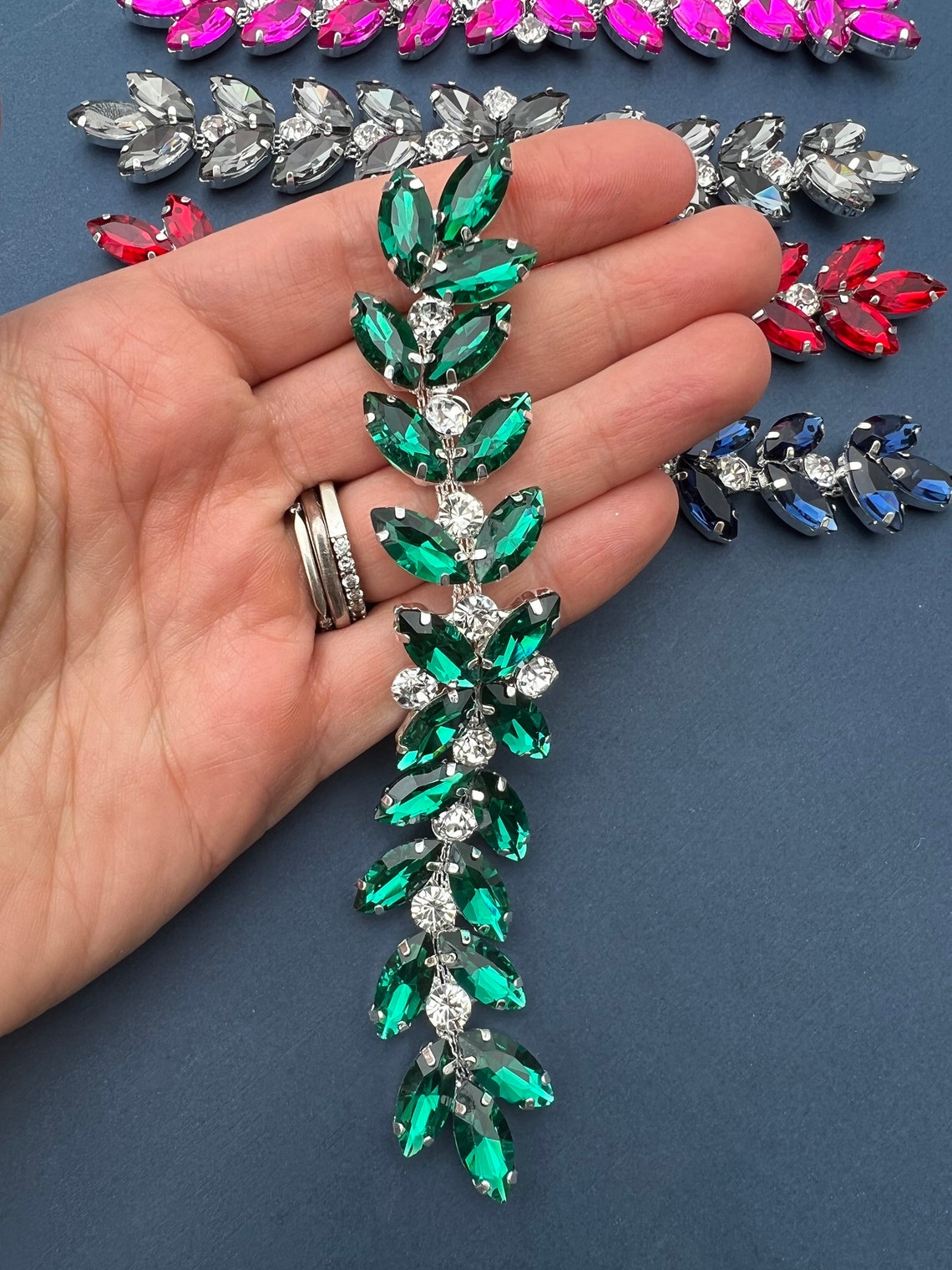 Colorful Rhinestone Crystal Appliqué Metal Small Rhinestone - Etsy