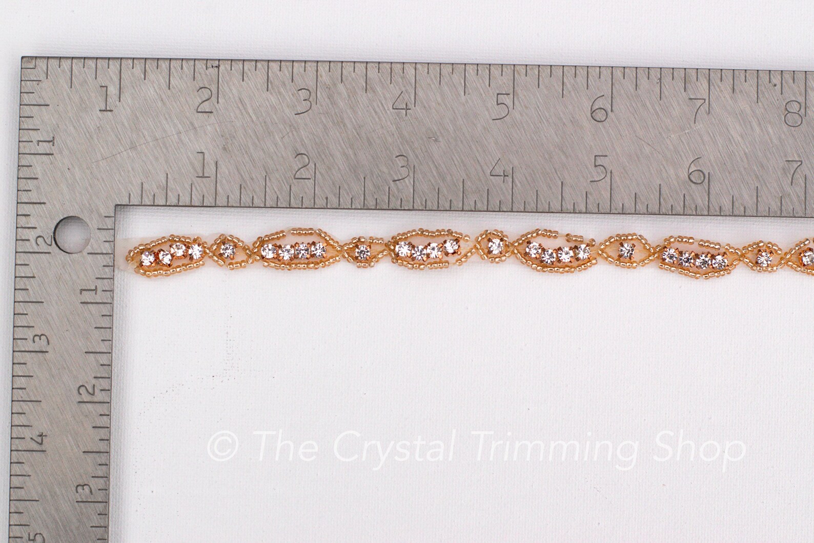 Rose Gold Rhinestone Trim by the Yard-Wholesale Bridal Trim | Etsy