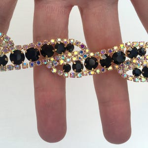 Red Crystal & AB Rhinestone Trim by the Yard- Wholesale Gold Bridal ...